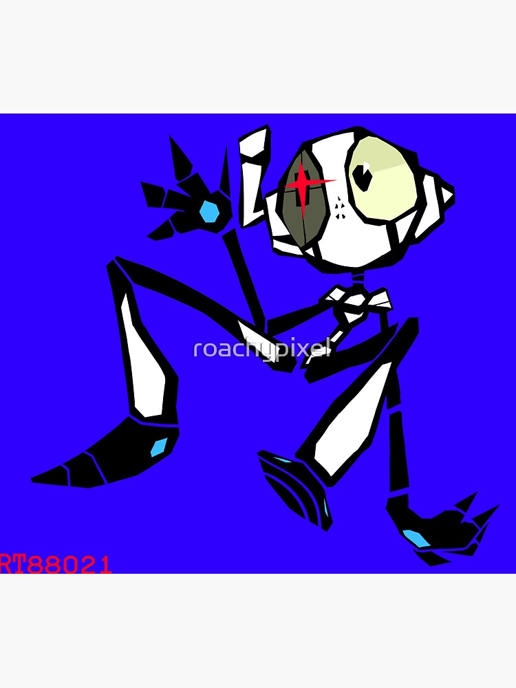 "Blocky Robot" Sticker for Sale by roachypixel | Redbubble