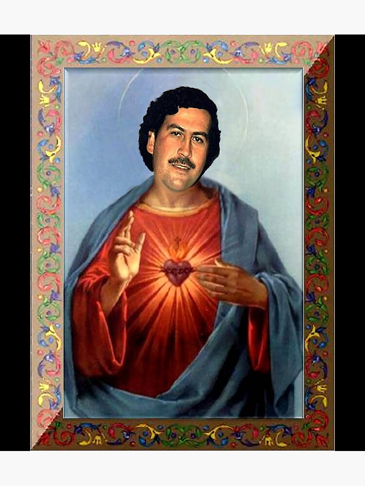 "Saint Pablo Escobar Sticker" Photographic Print for Sale by AdisonWill ...