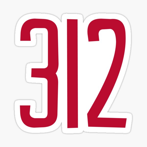 "312 Area Code Gift for Chicago Pride" Sticker by TrndSttr | Redbubble