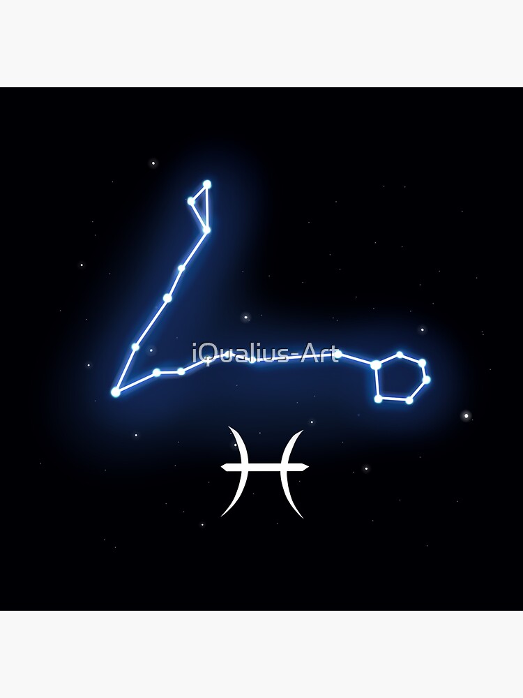"Pisces Constellation Zodiac Patterns" Sticker by iQualius-Art | Redbubble