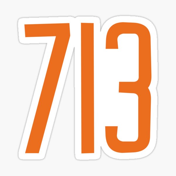 "713 Area Code Gift for Houston Pride" Sticker for Sale by TrndSttr ...