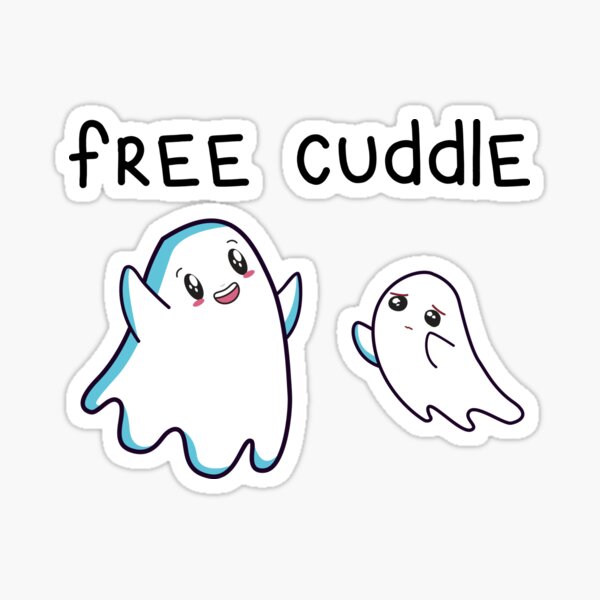 "Free cuddle" Sticker for Sale by MyBestSignature | Redbubble