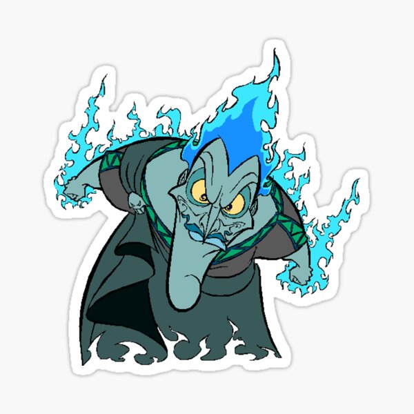 "hercules and hades" Sticker by KnitNknot | Redbubble