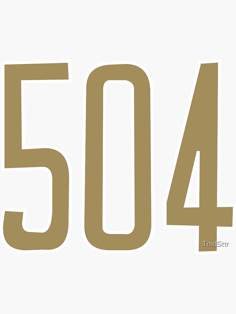 "504 Area Code Gift for New Orleans Pride" Sticker for Sale by TrndSttr ...