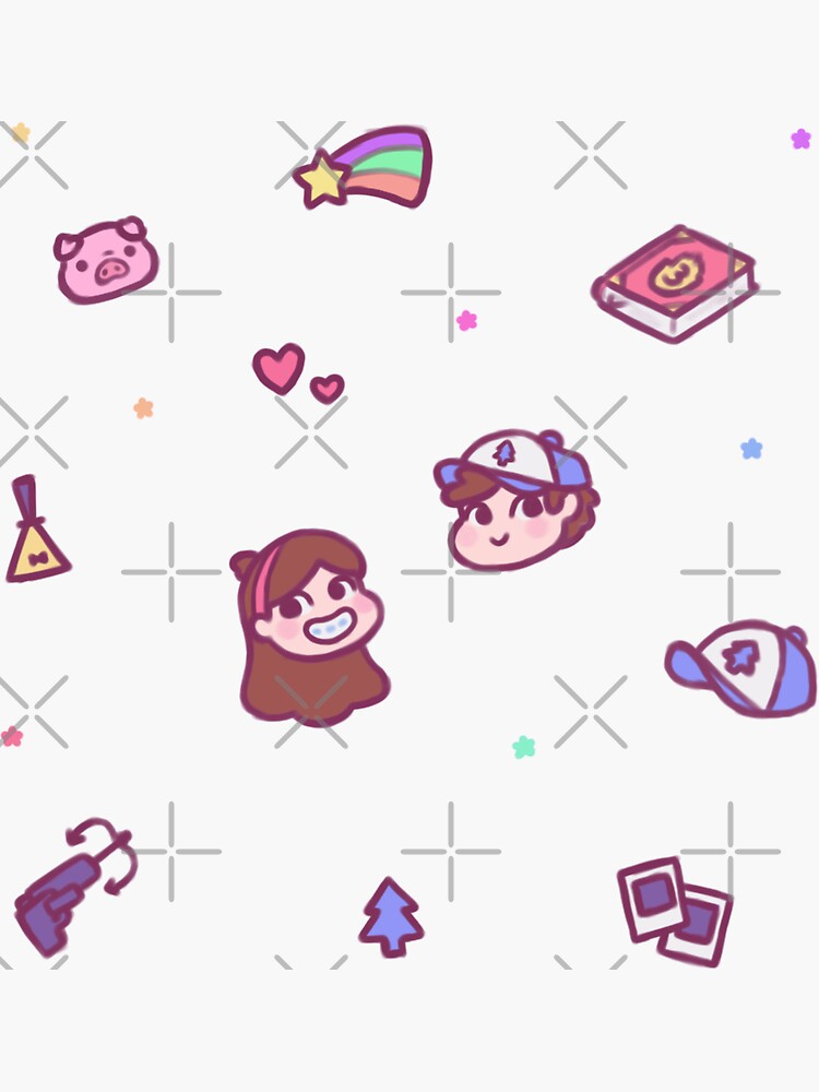 "Gravity falls " Sticker for Sale by Maremim- | Redbubble