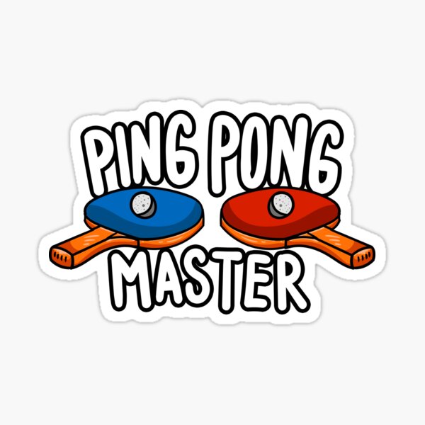 "Ping Pong Master Table Tennis" Sticker for Sale by dconciente | Redbubble