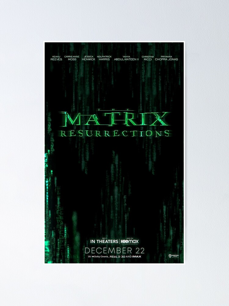 "Matrix Resurrection Title" Poster by dumpeddumpid | Redbubble