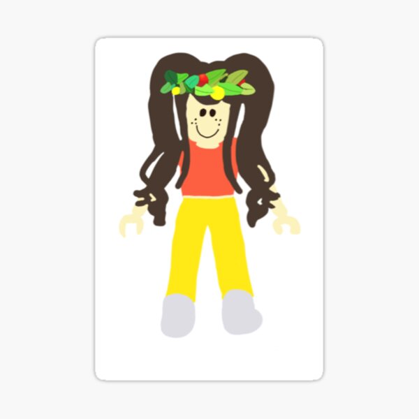"Roblox girl" Sticker by greenmtndesigns | Redbubble