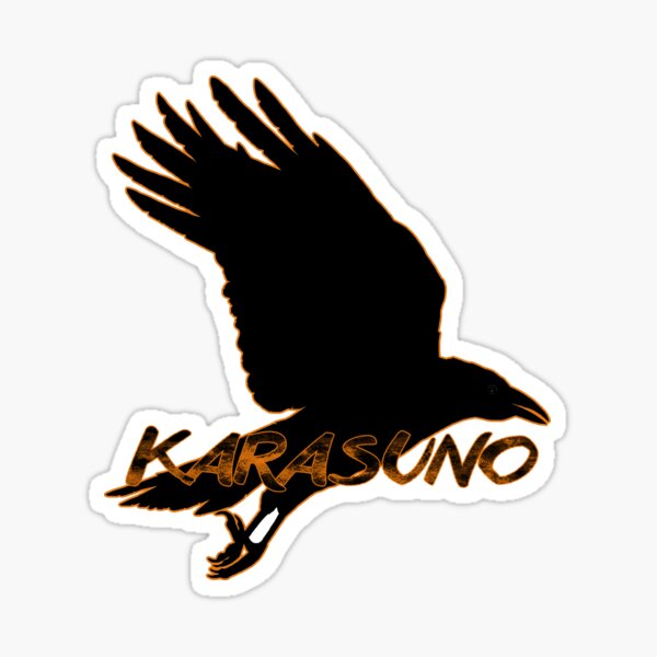 "Karasuno Crow (Haikyuu)" Sticker for Sale by Aesthetikaly | Redbubble