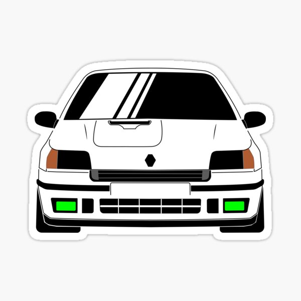 "Clio 16v" Sticker for Sale by dgallego | Redbubble