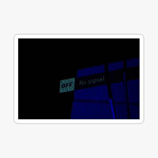 "No Signal" Sticker for Sale by bekslieart | Redbubble