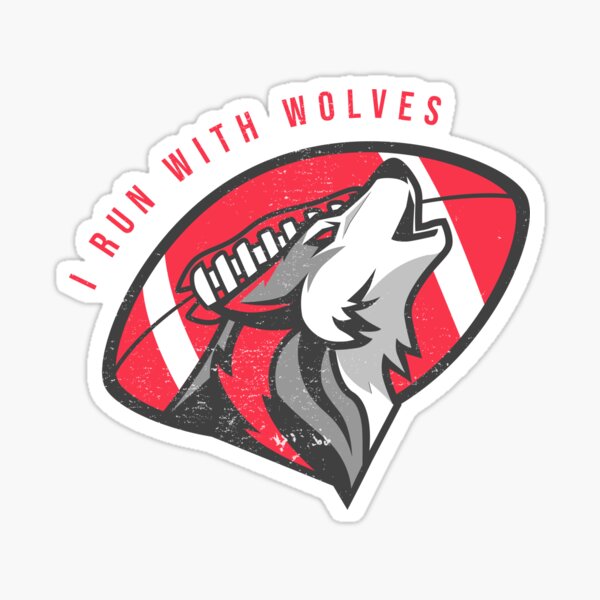"I run with wolves " Sticker for Sale by RubikGirl | Redbubble