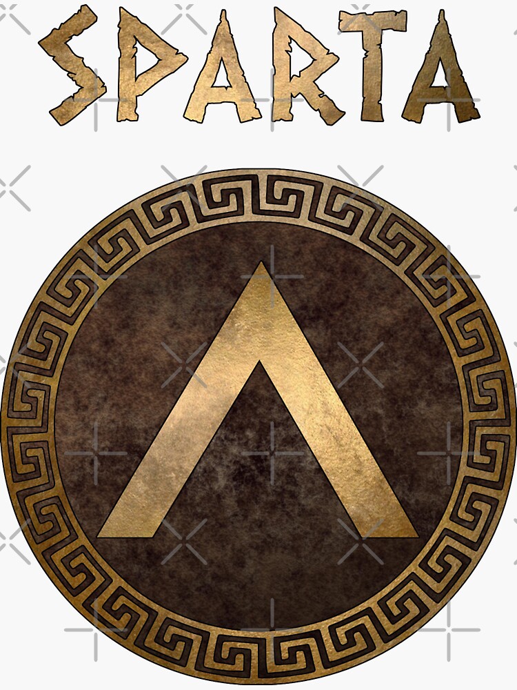 "Ancient Sparta Lambda Shield Symbol of the Spartans" Sticker for Sale ...