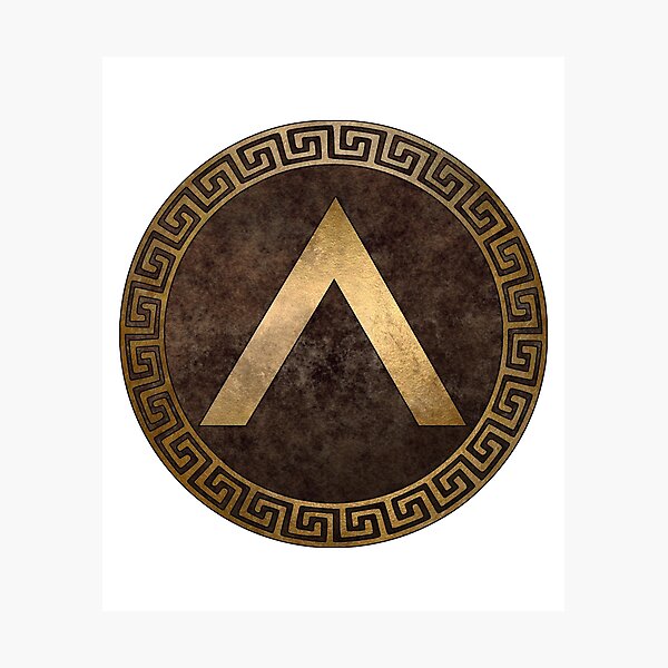 "Ancient Sparta Lambda Shield Symbol of the Spartans" Photographic ...