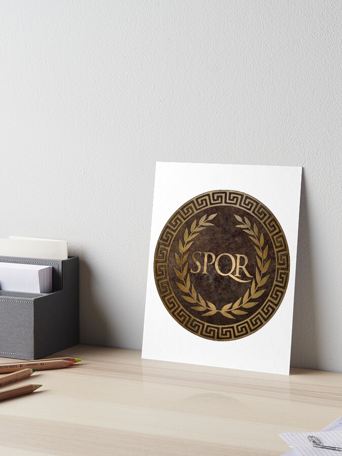 "SPQR Symbol of Ancient Rome" Art Board Print for Sale by ...