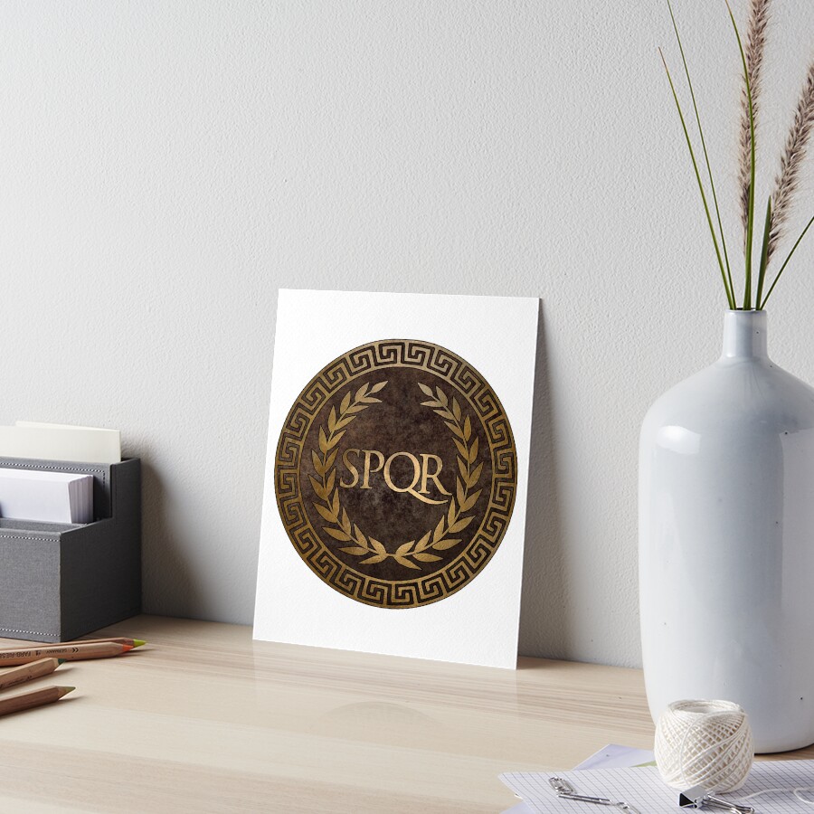 "SPQR Symbol of Ancient Rome" Poster for Sale by WarlordApparel | Redbubble