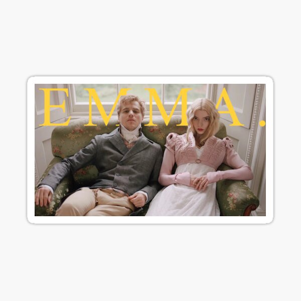 "emma and george jane austen " Sticker for Sale by Lululashop | Redbubble