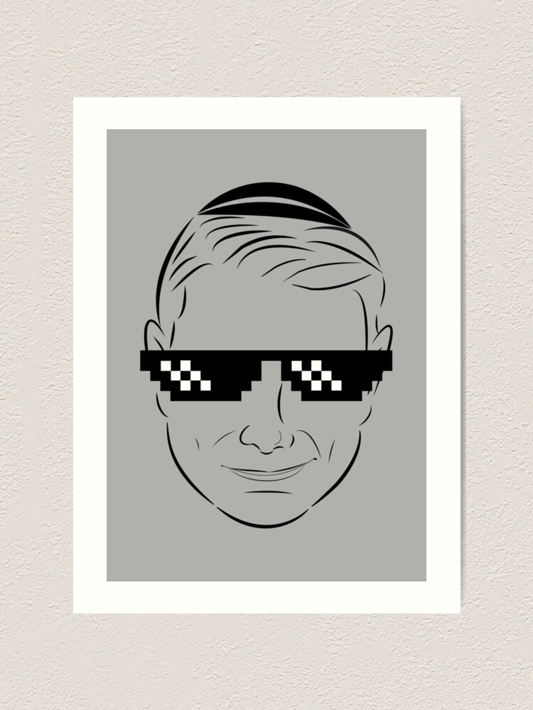 "Ben Shapiro Drawing Pixel Glasses" Art Print for Sale by denisseinfeld ...