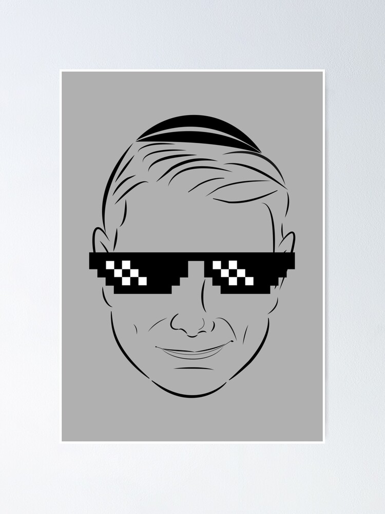 "Ben Shapiro Drawing Pixel Glasses" Poster for Sale by denisseinfeld ...