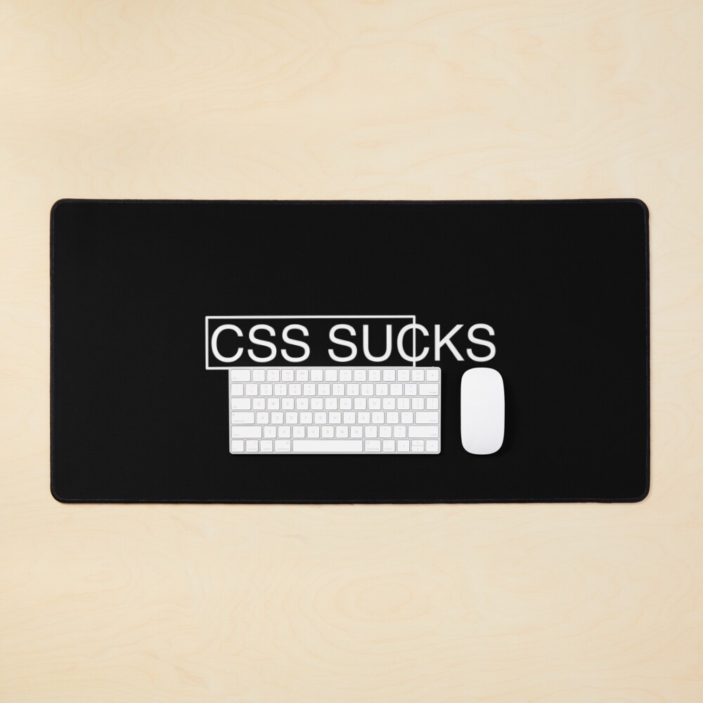 "CSS Sucks" Sticker for Sale by petrosdeme | Redbubble