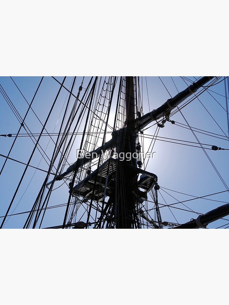 "HMS Bounty tall ship rigging" Poster for Sale by Ben Waggoner | Redbubble