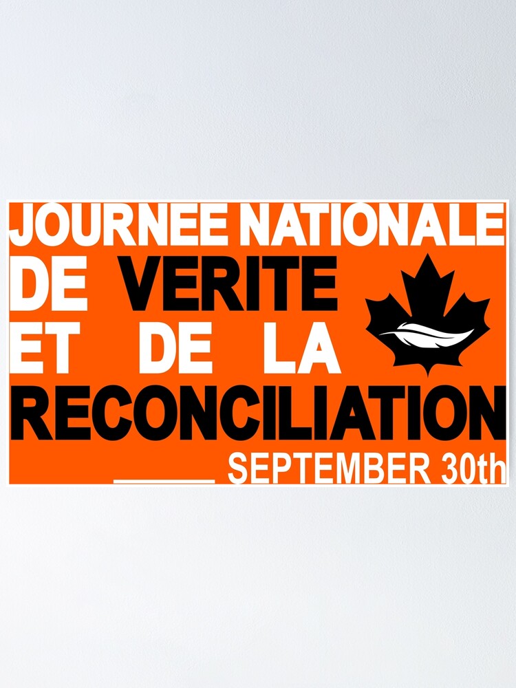 "Journée nationale de la vérité et de la réconciliation" Poster for ...
