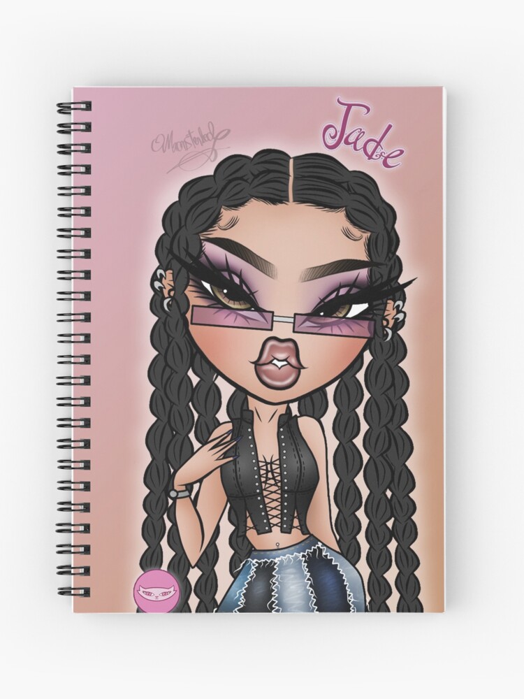 "Bratz Strut It Jade - Drawing by Monsterlool " Spiral Notebook for ...