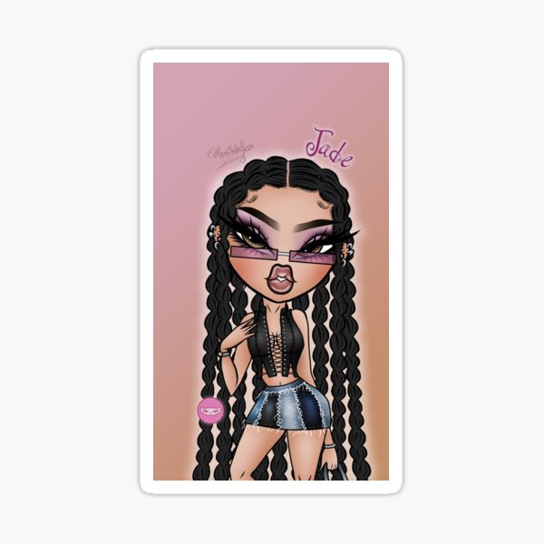 "Bratz Strut It Jade - Drawing by Monsterlool " Sticker for Sale by ...