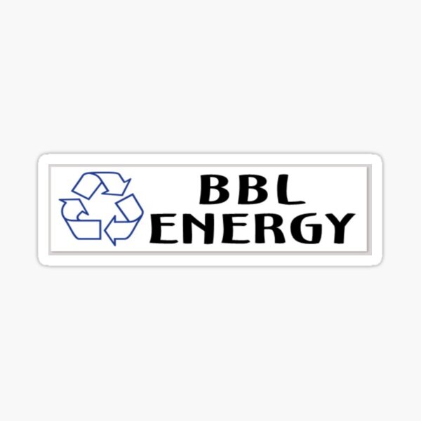 "BBL energy bumper sticker" Sticker by pandastickers | Redbubble