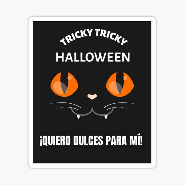 "TRICKY TRICKY HALLOWEEN" Sticker for Sale by Migentebella | Redbubble