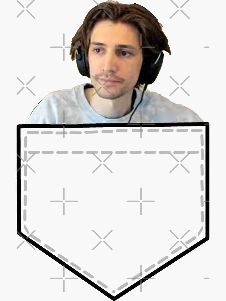 "xQc in a pocket" Sticker for Sale by ArtInventor | Redbubble