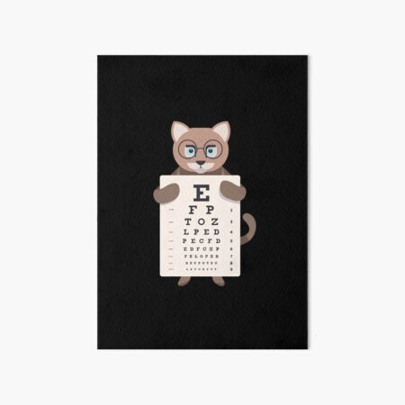 "Cat Eye Chart " Art Board Print by DriadaBrand | Redbubble