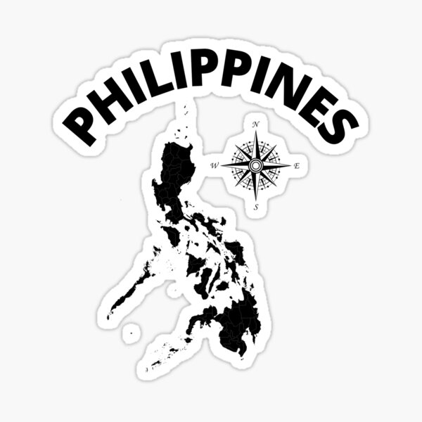 "Philippines Map" Sticker for Sale by RonnieRagadio | Redbubble