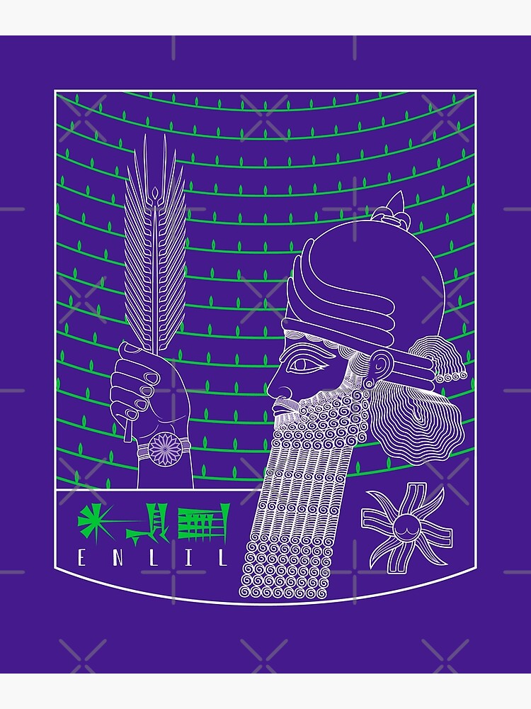 "Enlil" Poster for Sale by YousifAziz | Redbubble