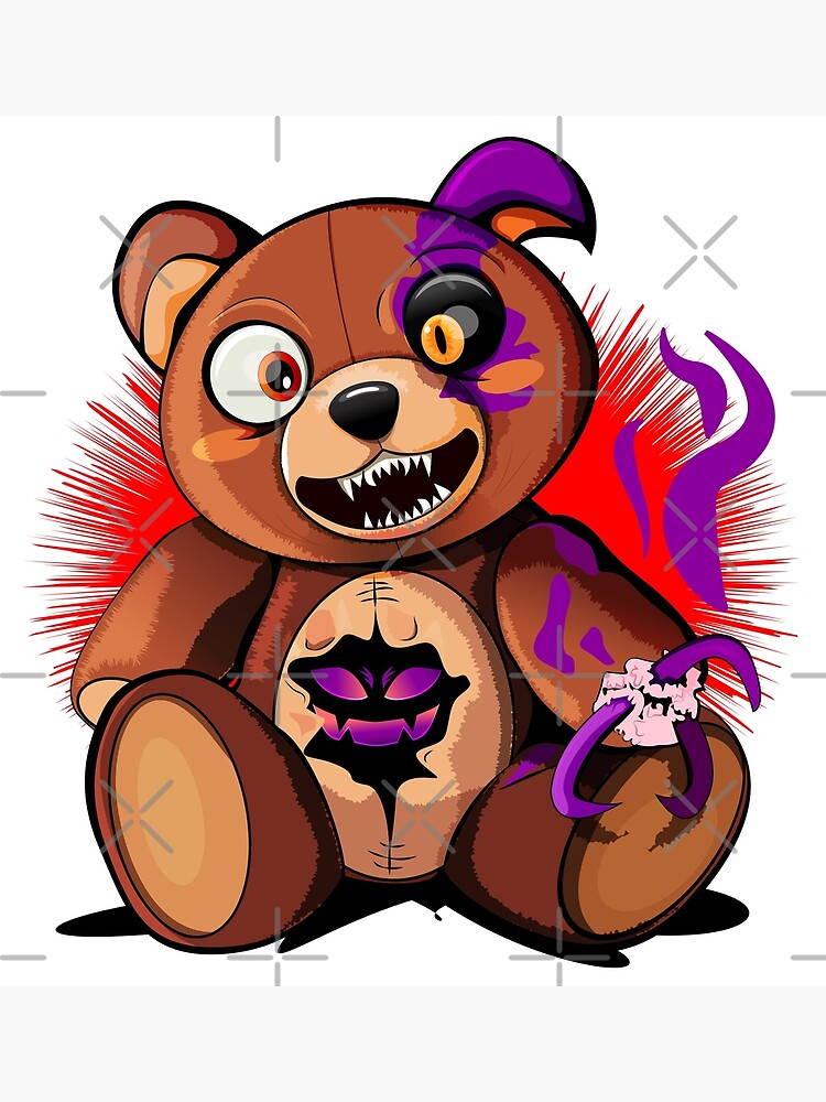 Póster for Sale con la obra «Oso de peluche lindo y espeluznante ...