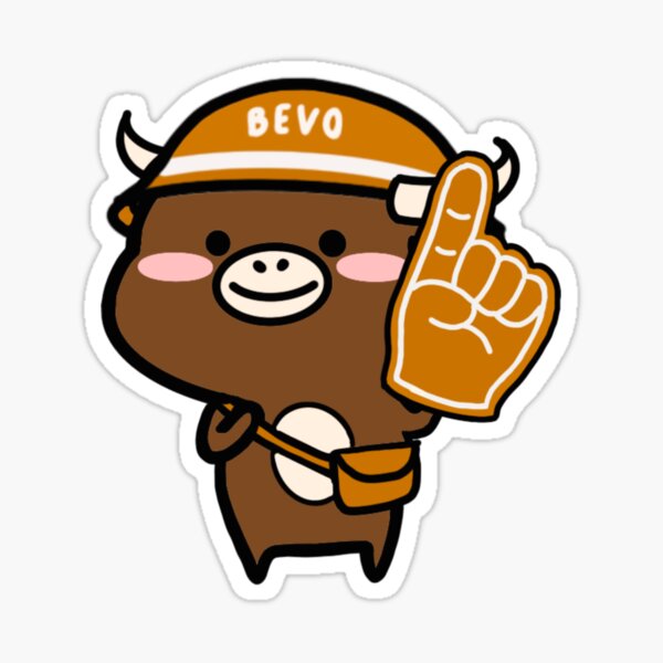 "Game Day Bevo" Sticker for Sale by alyanie | Redbubble