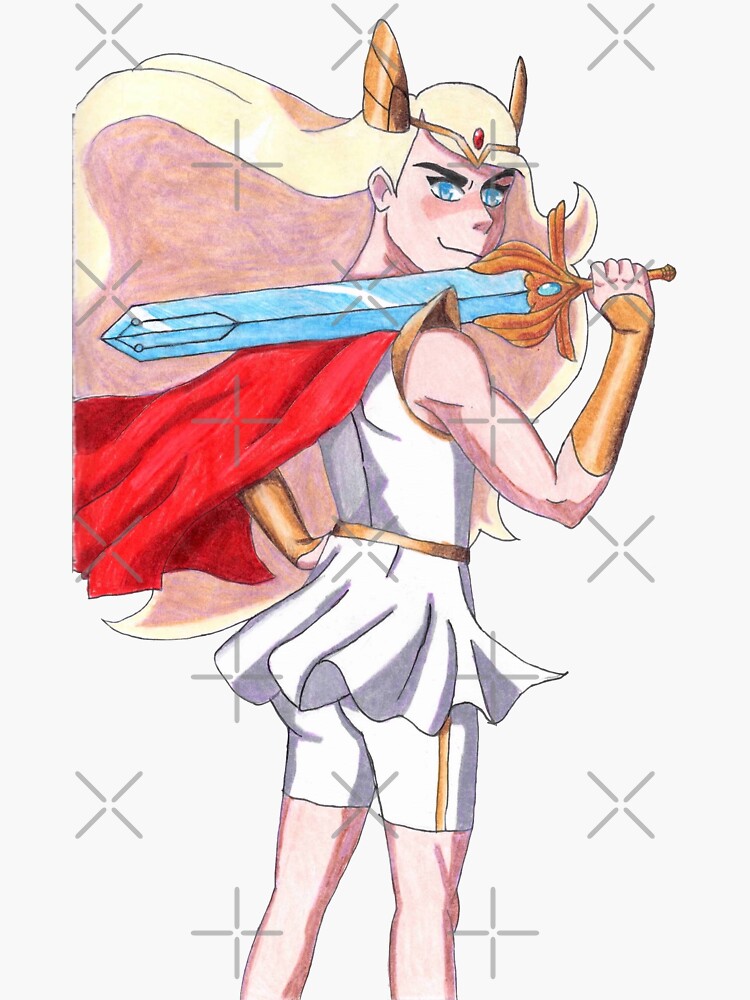 "Battle Ready She-Ra" Sticker for Sale by ArtisticLj | Redbubble