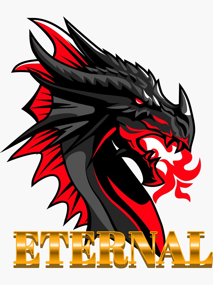 "Eternal Dragon Logo" Sticker for Sale by MerchbyReeper | Redbubble