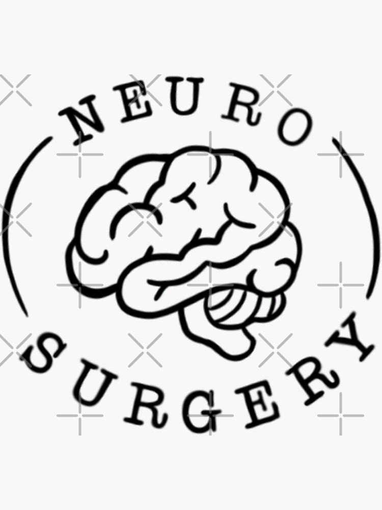 "Neurosurgery Decal" Sticker by LadybugSurgery | Redbubble