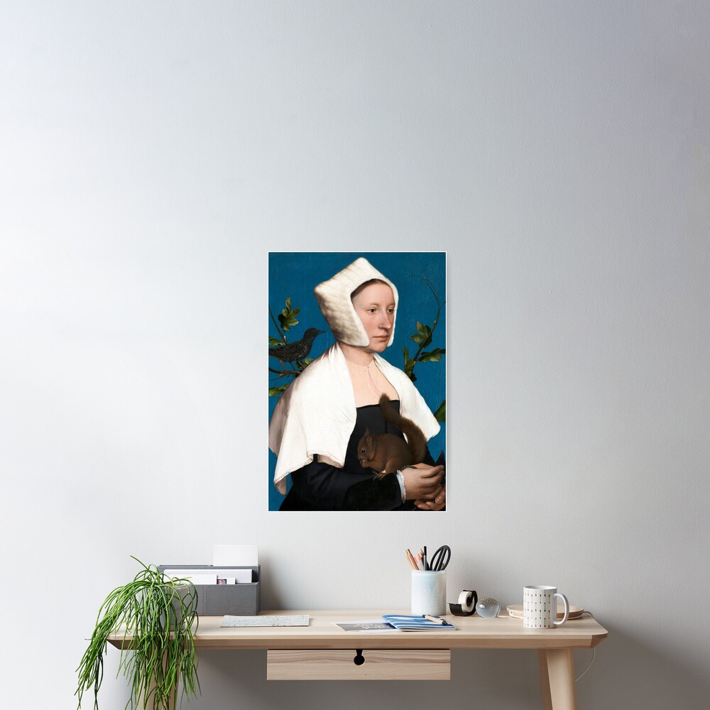 Póster «Retrato de una dama con una ardilla y un estornino / Retrato de ... Póster «Retrato de una dama con una ardilla y un estornino / Retrato de ...