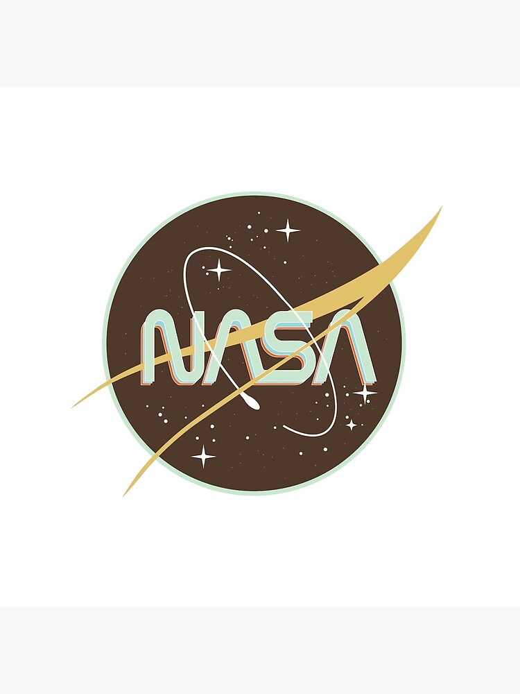 "NASA Logo Cool Aesthetic Vintage Style Retro Universe Space Design ...