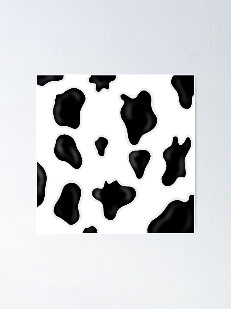 "Classic Cow Print " Poster for Sale by BioLushGraphics | Redbubble
