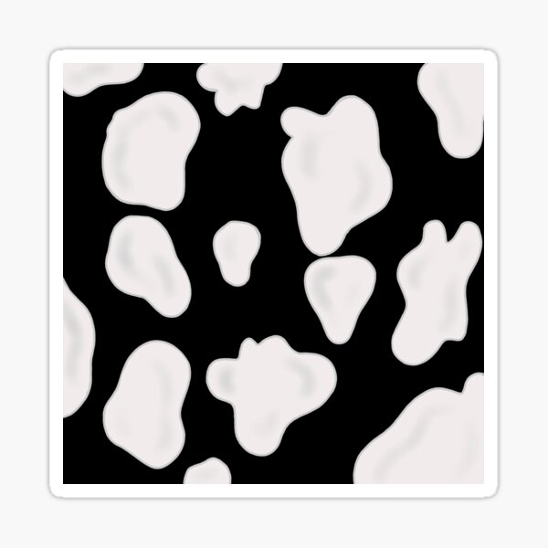 "Inverted Cow Print" Sticker by BioLushGraphics | Redbubble