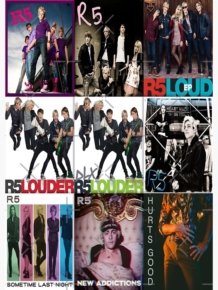 "R5 Discography" Poster for Sale by rainaaubertin | Redbubble