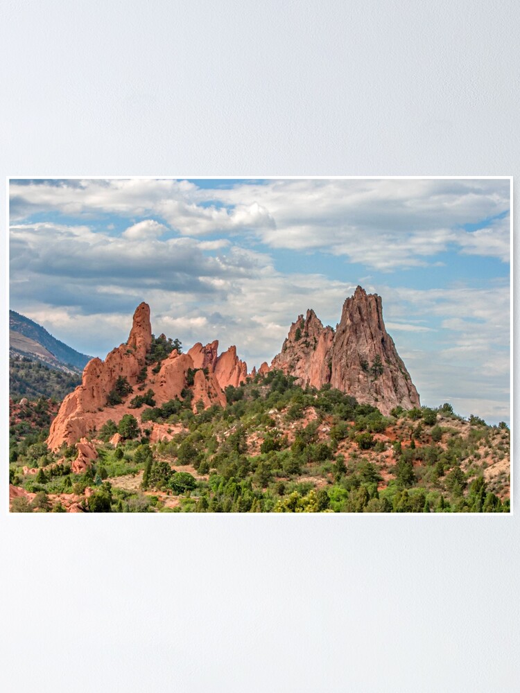 "Red Rocks, Colorado, " Poster for Sale by damhotpepper | Redbubble