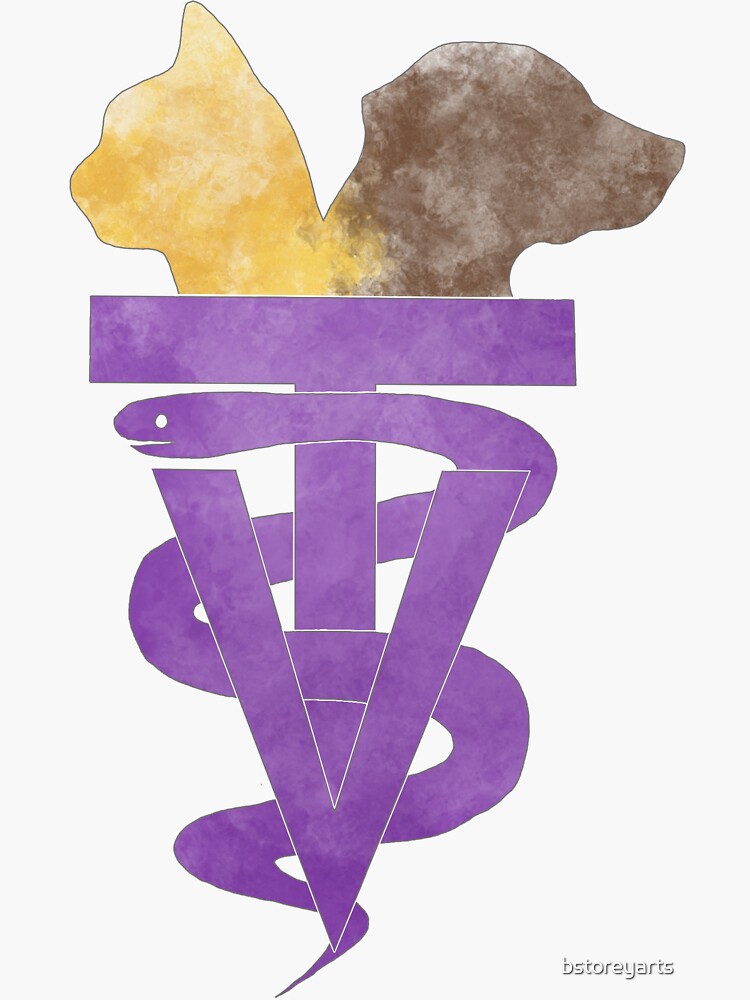 "Veterinary Technician Logo" Sticker by bstoreyarts | Redbubble