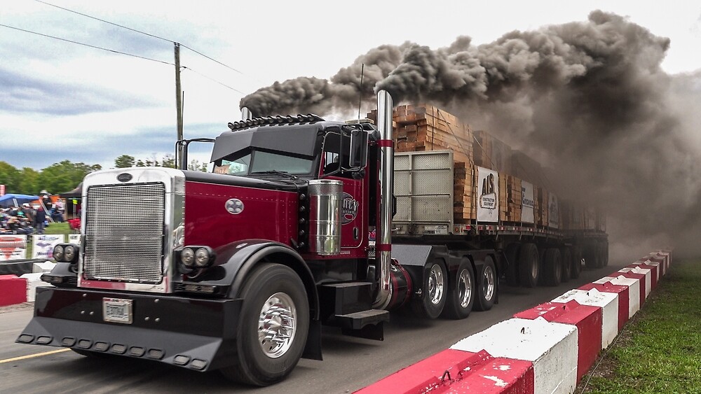 "Semi Race Truck " by DieselMafia | Redbubble