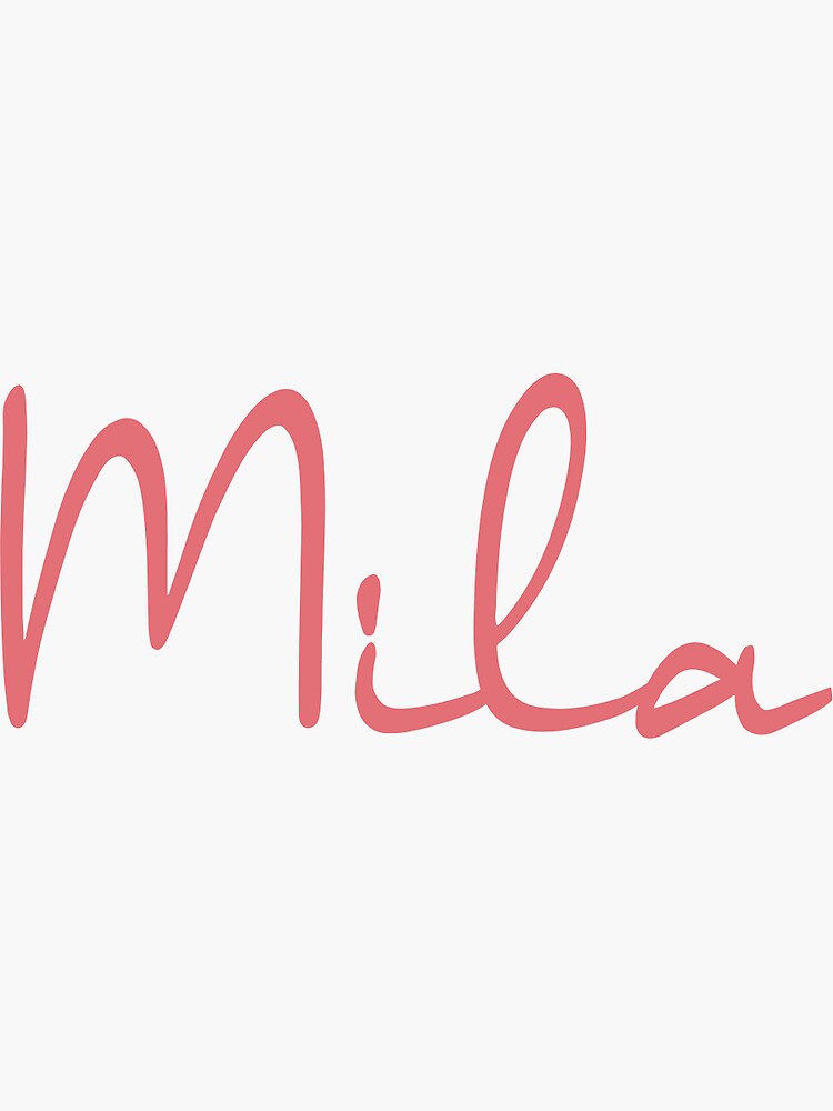 "Mila" Sticker for Sale by kayackcreative | Redbubble
