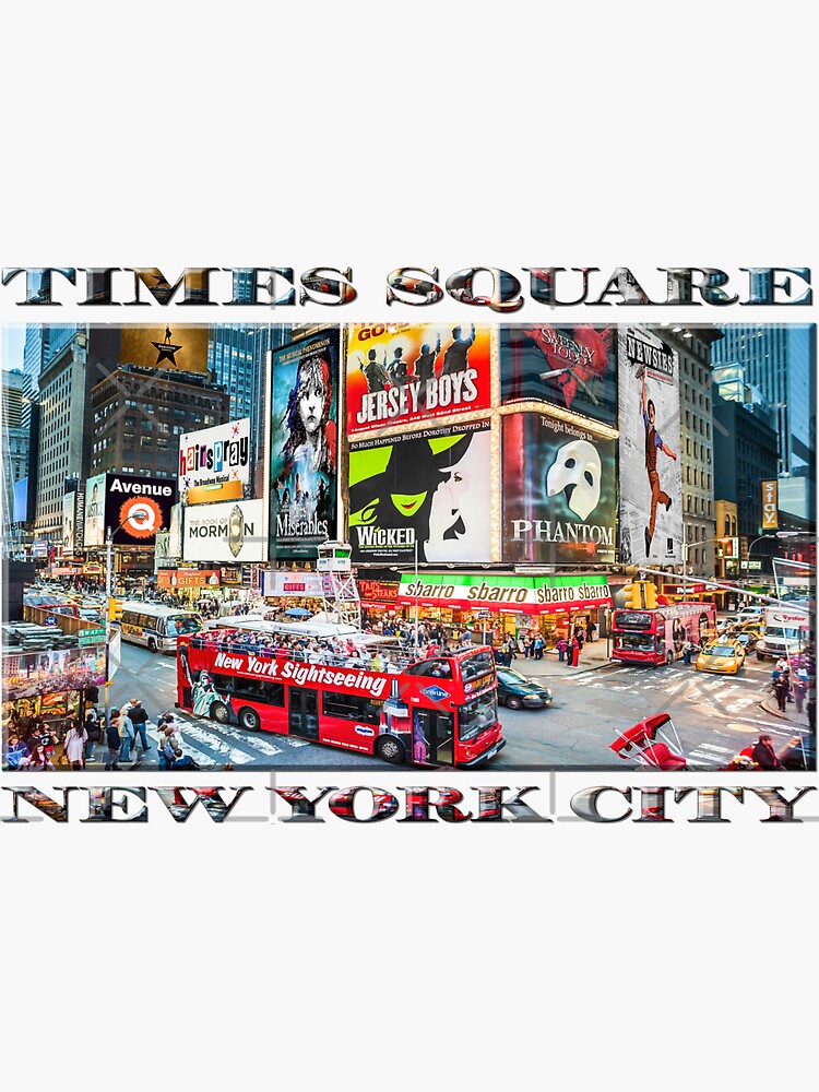 "Times Square II Special Edition I" Sticker for Sale by RayW | Redbubble