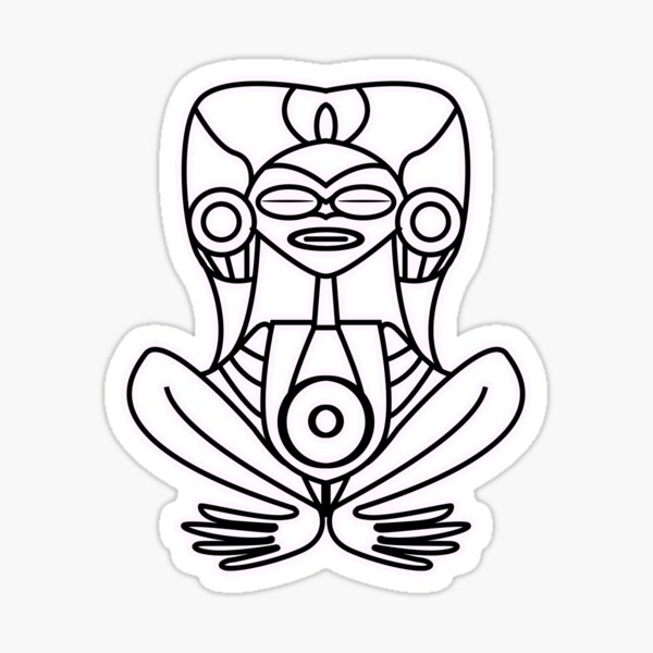 "Atabey" Sticker for Sale by wickedcartoons | Redbubble